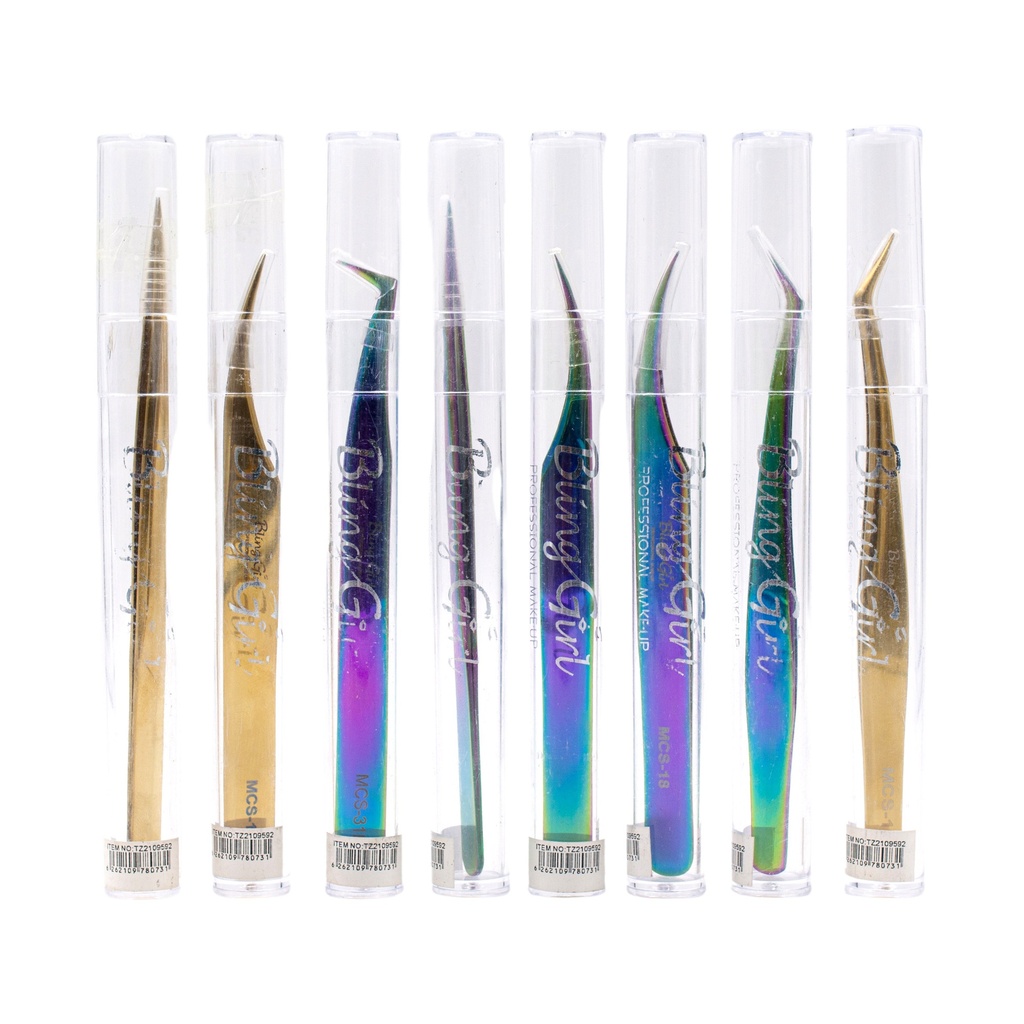 Bling Girl Individual Lash Tweezers [1374] | BlingGirl Wholesale
